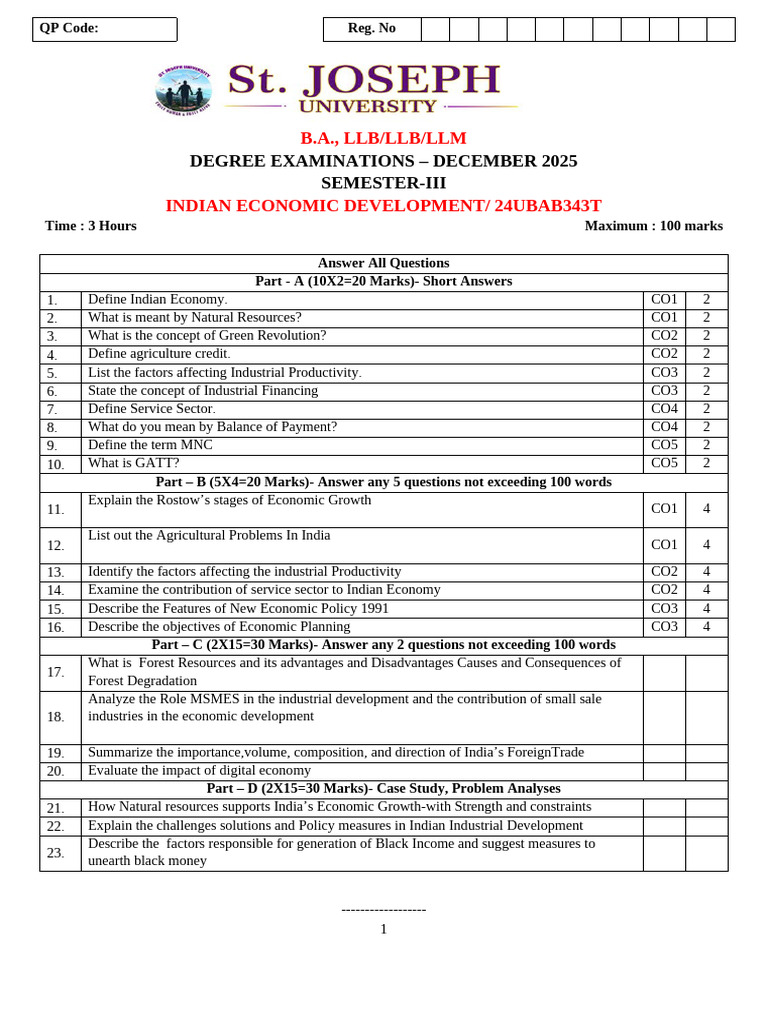 Indian Economic Development | PDF | Economies