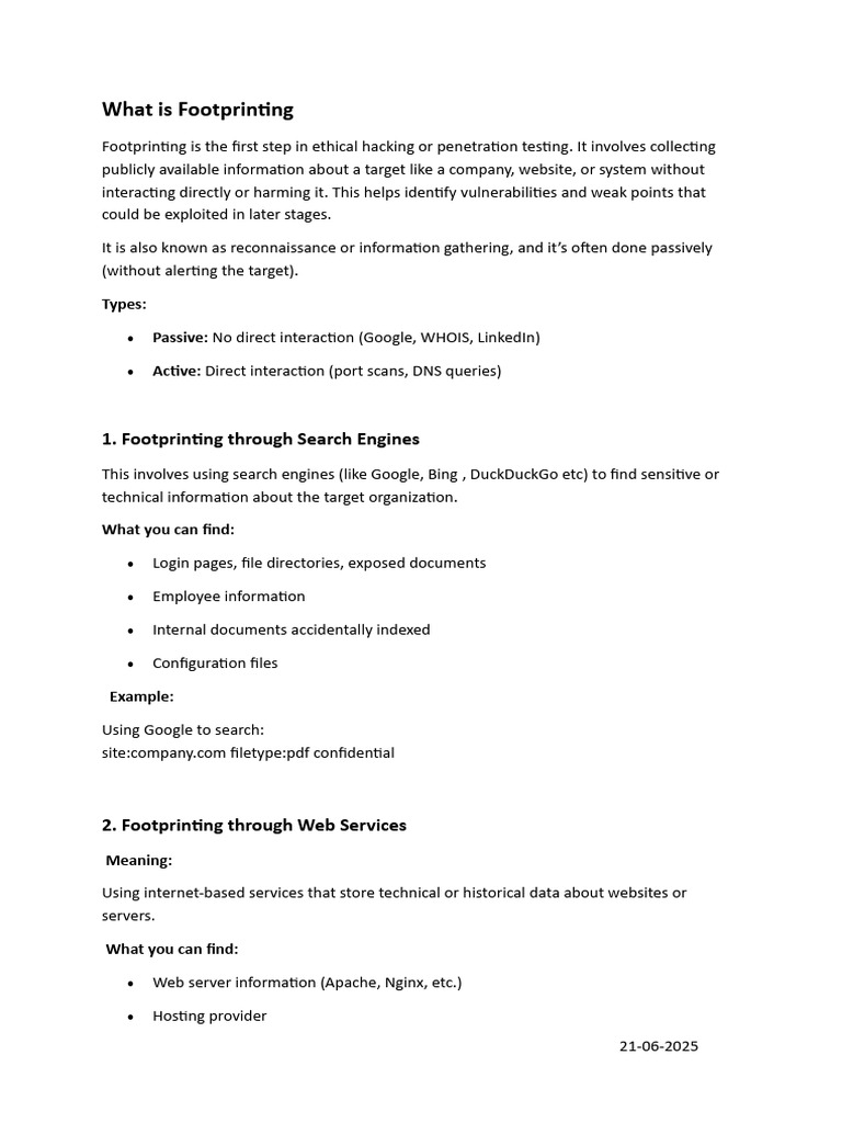 Footprinting Using Tools | PDF | Domain Name System | Domain Name