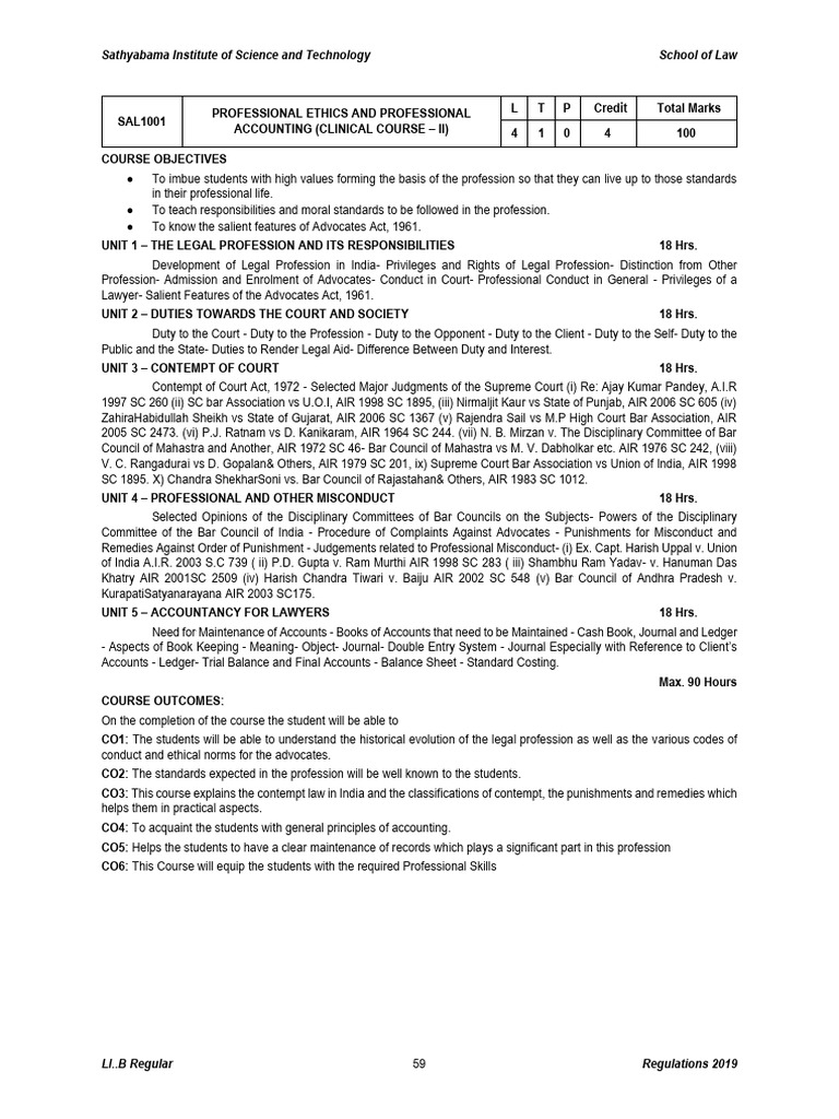 Sal 1001 | PDF | Advocate | Lawyer