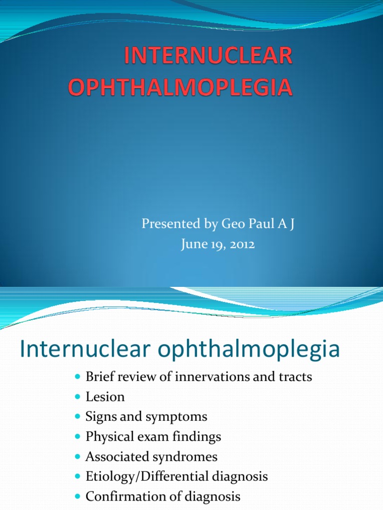 Ino Final | PDF | Neurological Disorders | Medical Specialties