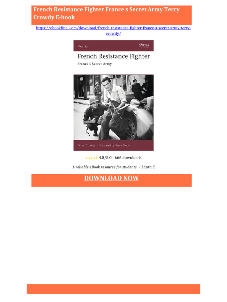 French Resistance Fighter France s Secret Army Terry Crowdy full ebook ...