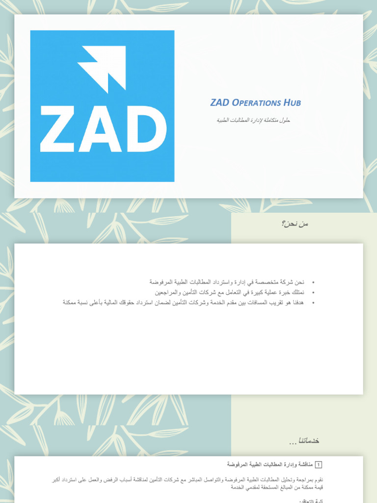 Zad Operations Hub | PDF