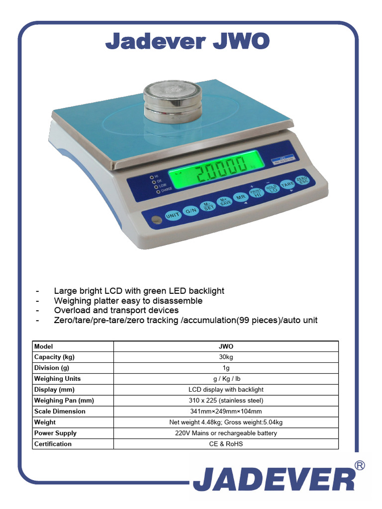 Brochure Jadever JWO | PDF