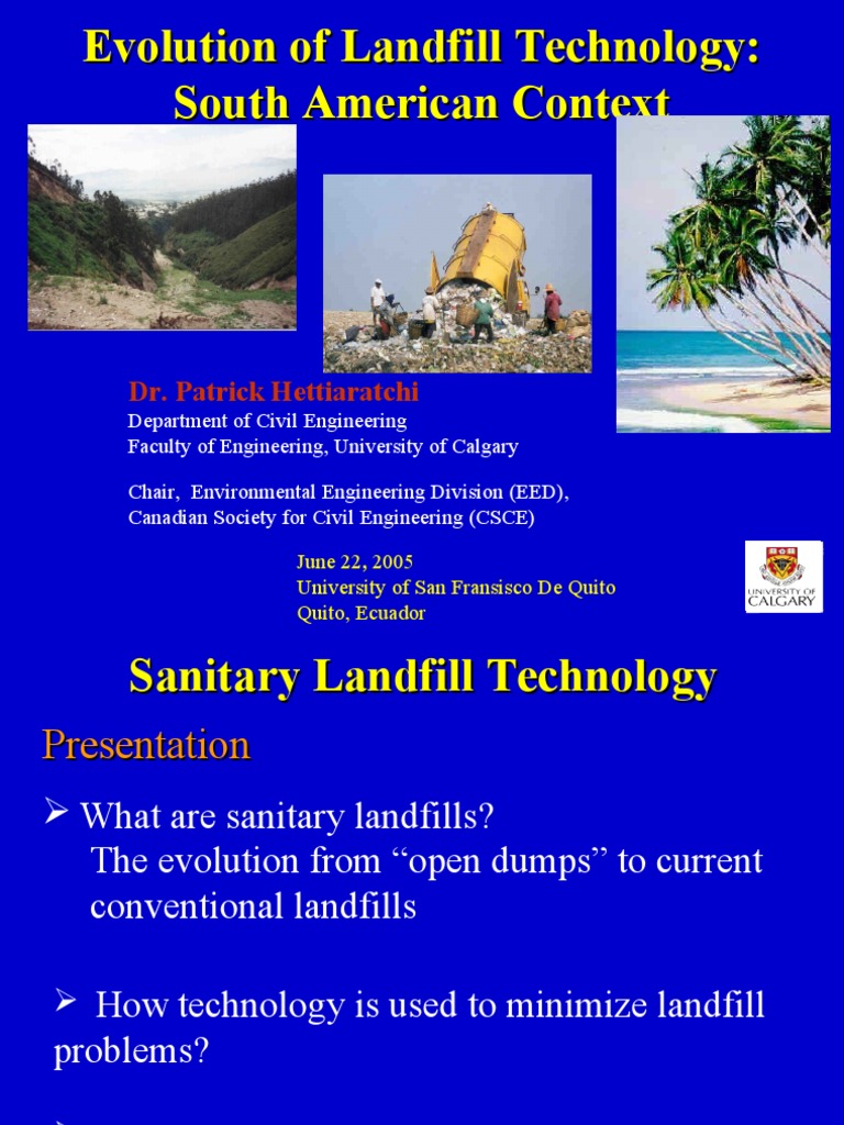 Evolution of Landfill Technology: South American Context | Download ...