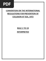1972 COLREGS Reference Document | PDF | Traffic | Water Transport