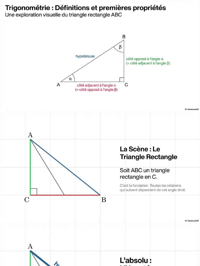 Trigonometry Fundamentals Visual Exploration | PDF
