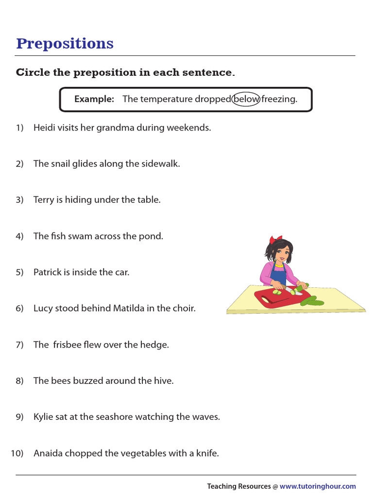 Identify Prepositions | PDF