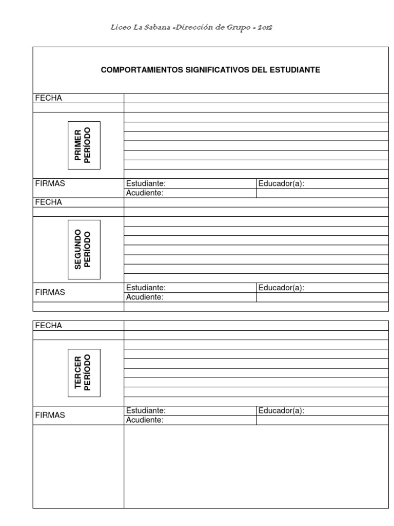 Formato de Seguimiento Personal | PDF
