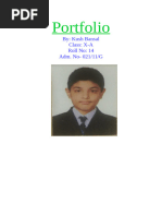 CBSE Student Portfolio Template | PDF