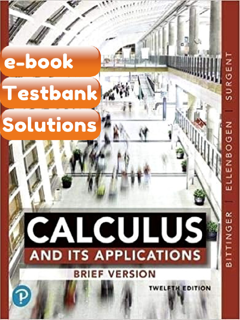 Testbank Calculus and Its Applications Brief Version 12th Edition Fast ...