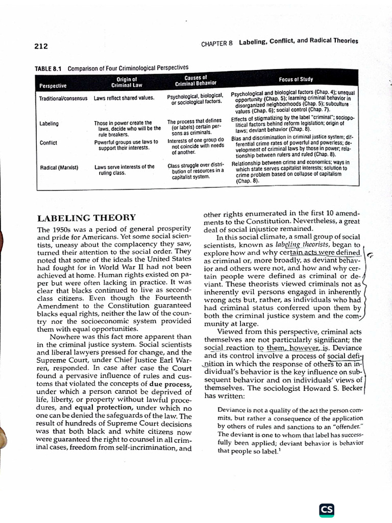 Labelling Theory | PDF