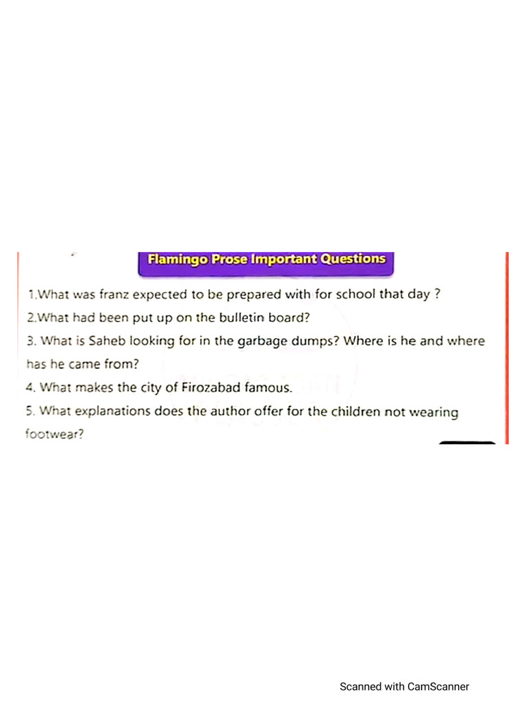 Very Important Questions | PDF