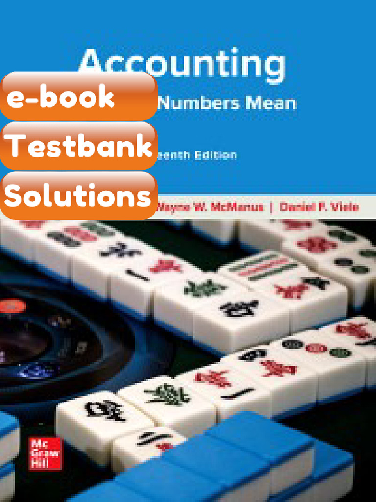 Accounting What the Numbers Mean 13th Edition David Marshall eBook ...