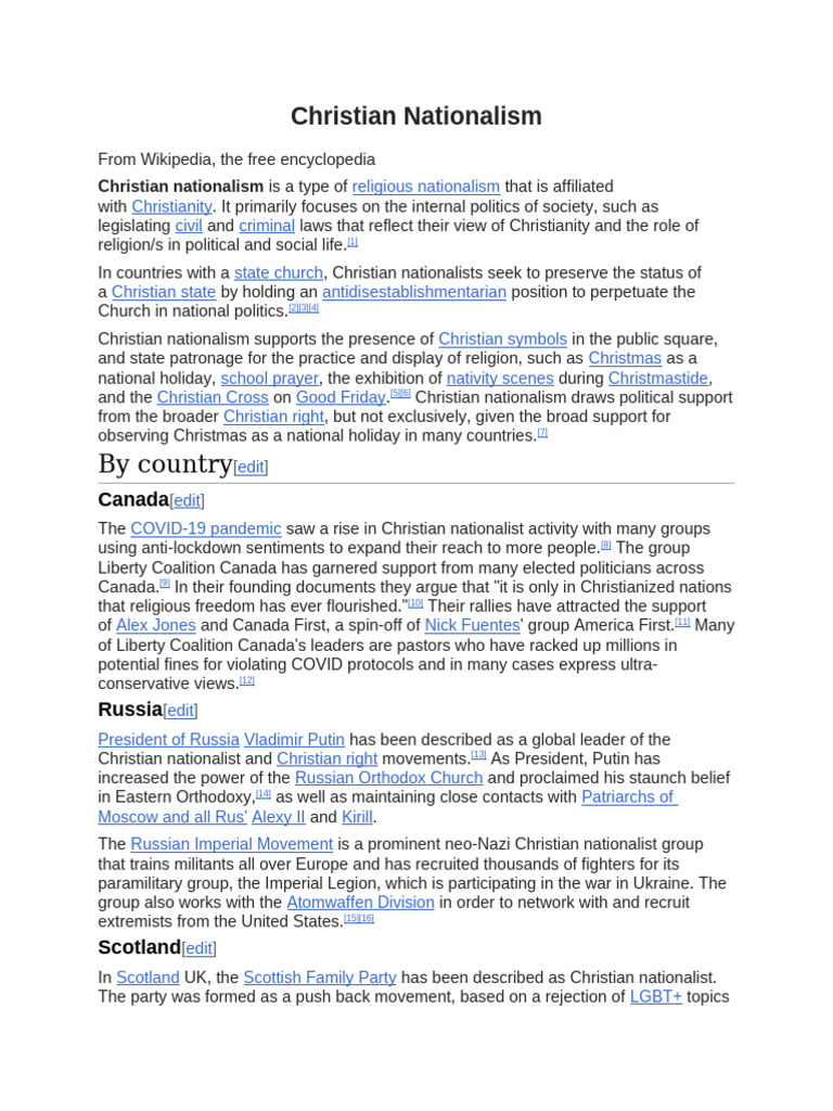 Christian Nationalism | PDF