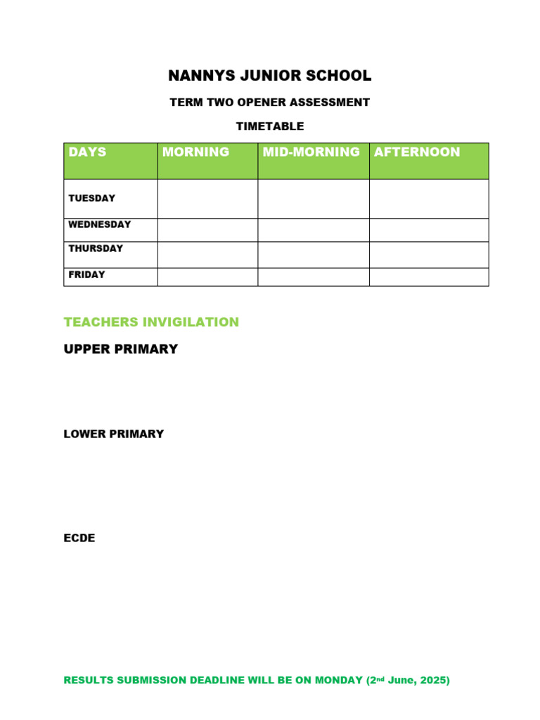 Term Two Opener Assessment | PDF