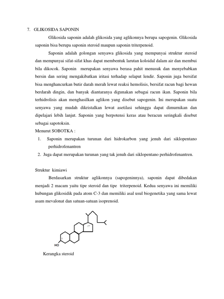 Biosynthesis of Saponin Glycosides | PDF