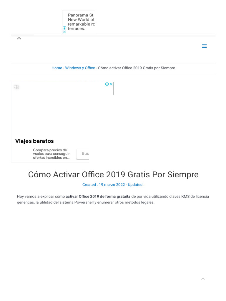 Cómo Activar Office 2019 Gratis | PDF | Microsoft Office | Paquetes de ...