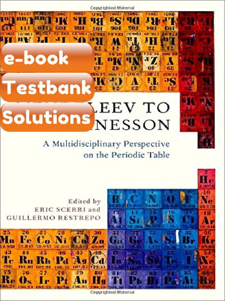 Mendeleev to Oganesson Multidisciplinary Perspective on the Periodic ...