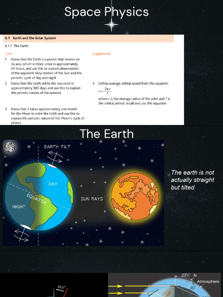 Space Physics Notes 1 - The Earth | PDF | Earth | Orbit