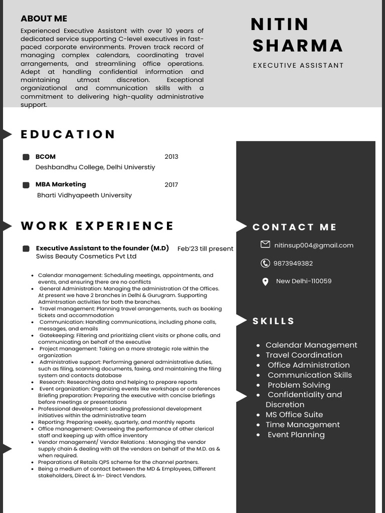 Nitin Sharma - Updated CV - Nitin Sharma | PDF | Business | Computing