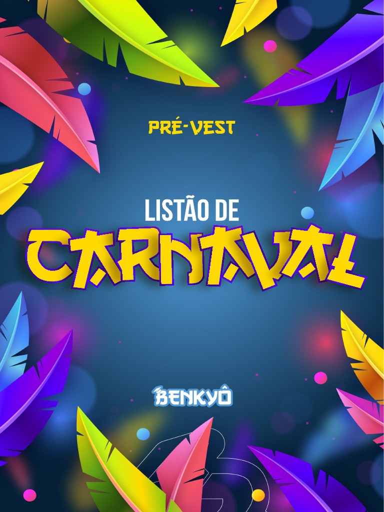 Lista de Carnaval Pré Vest | PDF | Abiogênese | Organismos