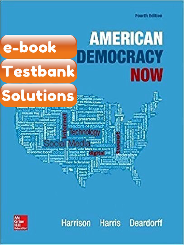 Testbank American Democracy Now 4th Edition by Brigid Harrison Fast ...