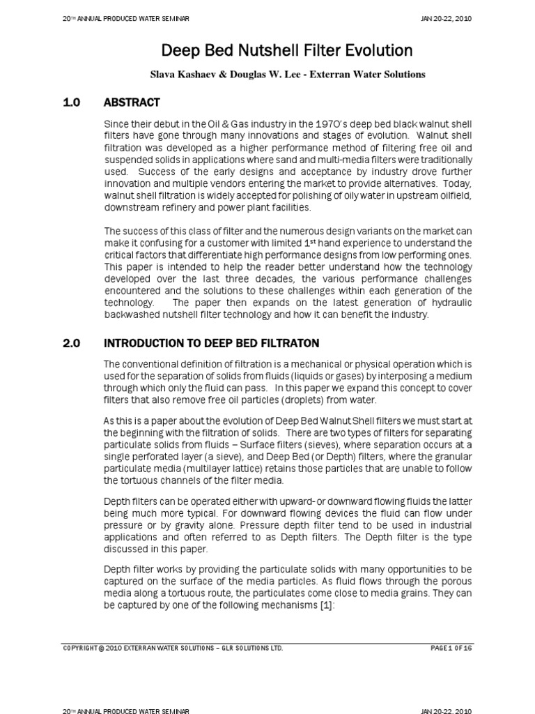 Nutshell Filter Paper | PDF | Filtration | Water Purification