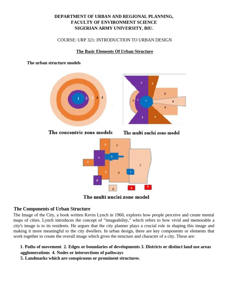 The Basic Elements of Urban Structure 1 | PDF | City | Nigeria