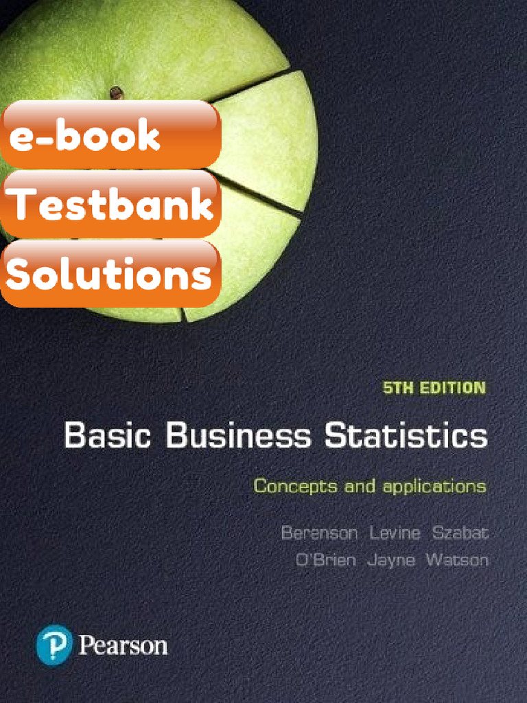 Testbank Basic Business Statistics 5th Australian Edition by Mark L ...