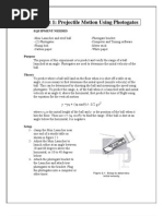 Experiment# 3 Projectile Motion | PDF | Projectiles | Experiment