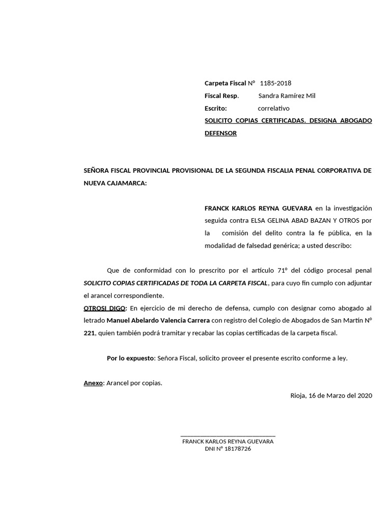 Solicita Copias Certificadas | PDF