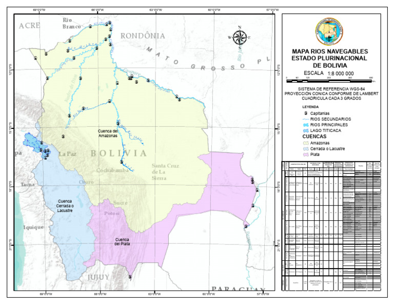 Rios Navegables Bolivia | PDF | Biomas acuáticos | Cuerpos de agua