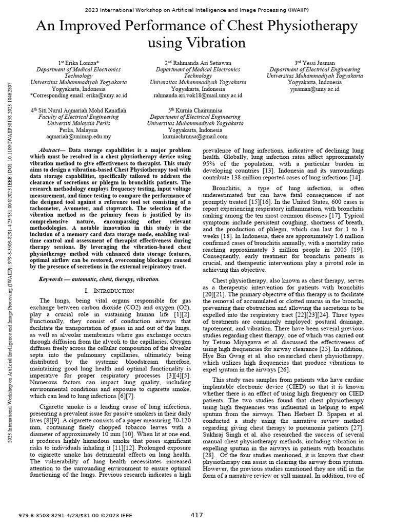 4 - An Improved Performance of Chest Physiotherapy Using Vibration ...
