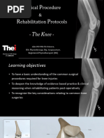 Patellectomy Rehabilitation Protocol | PDF | Knee | Musculoskeletal System