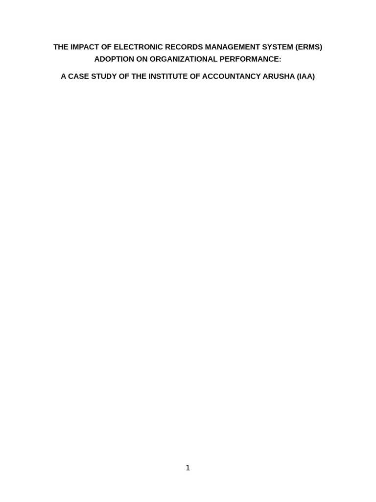 28 The Impact of Electronic Records Management System | PDF | Records ...