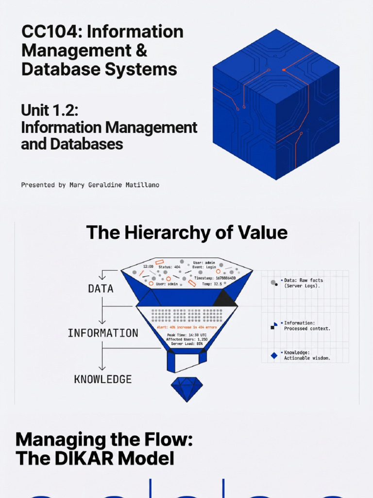 Unit 1.2 - Information Management and Databases | PDF