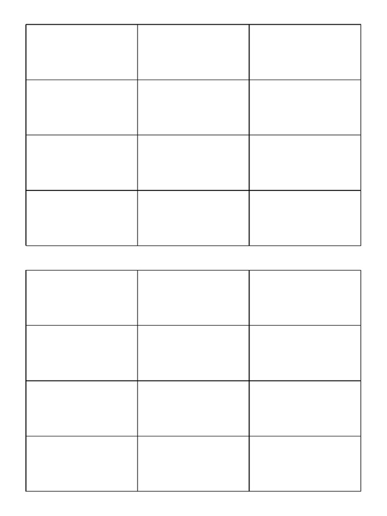 Tablas 70 Con 12 Cuadros 2 Por Hoja | PDF