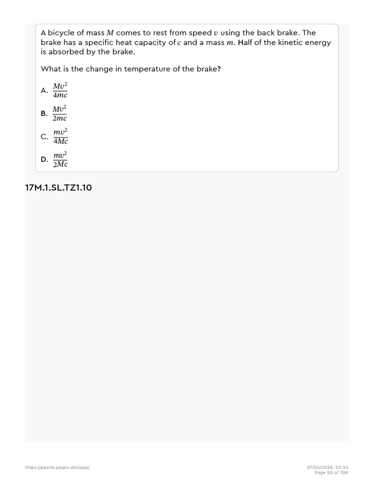 Specific Latent Heat: Specific Heat Capacity Questions | PDF | Gases | Heat