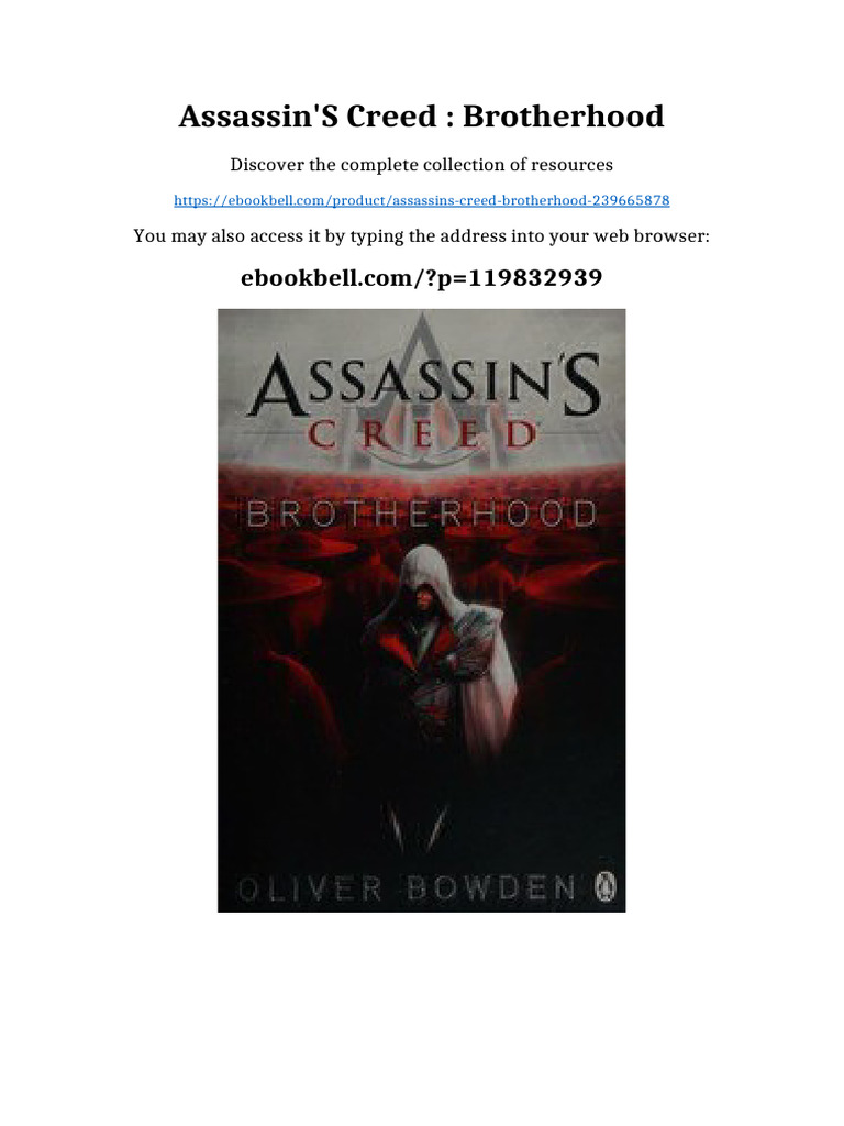 Assassin's Creed: Brotherhood Available All Format | PDF