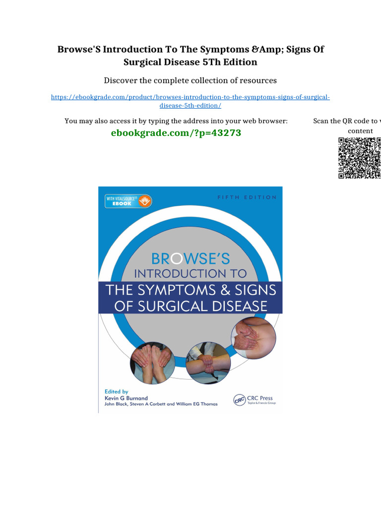Browse's Introduction to the Symptoms & Signs of Surgical Disease 5th ...