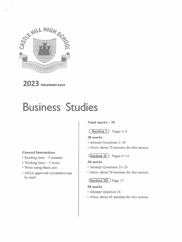 Prelim Yearly Exam 2023 | PDF
