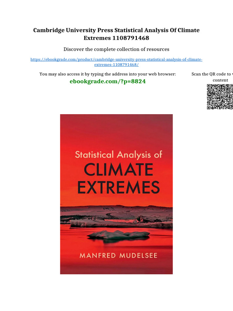 Cambridge University Press Statistical Analysis of Climate Extremes ...