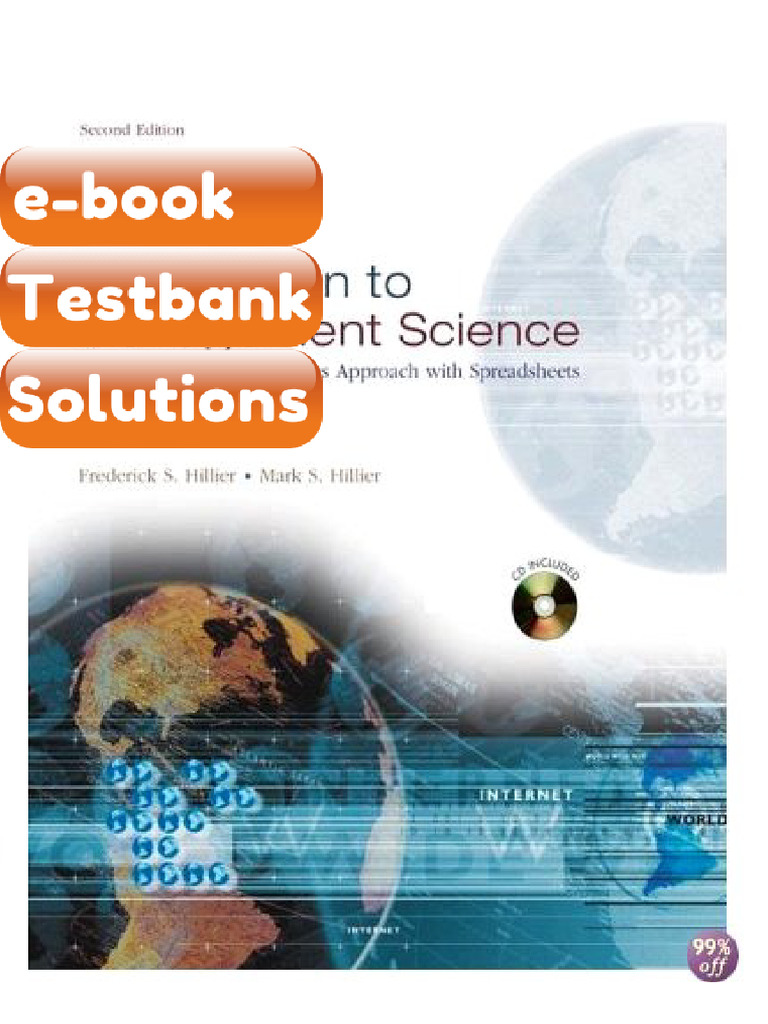 Ebook & Testbank Introduction To Management Science A Modeling and Case ...