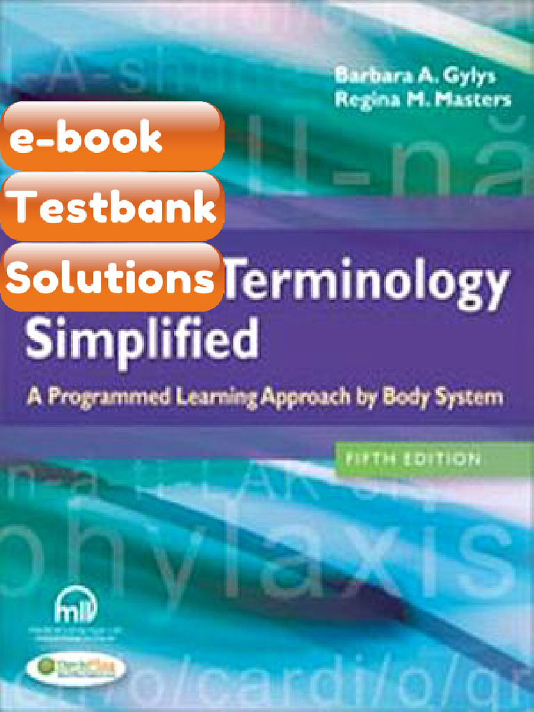 eBook & Testbank Medical Terminology Simplified a Programmed Learning ...
