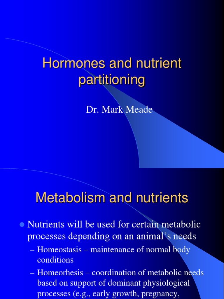 Hormones and Nutrient Partitioning | PDF | Adrenal Gland | Hormone
