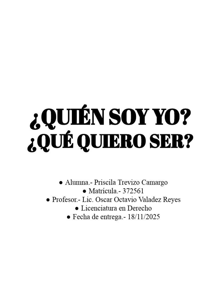 ¿QUIÉN SOY YO_ ¿QUÉ QUIERO SER_-Priscila | PDF | Las emociones | Empatía
