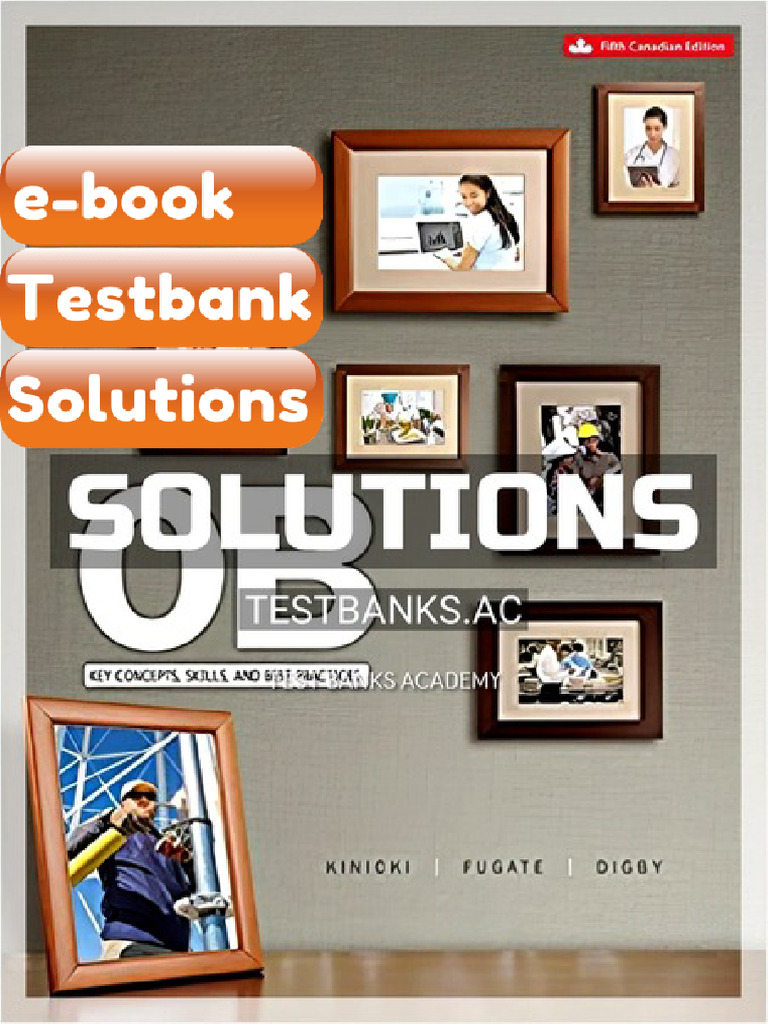 Organizational Behaviour Key Concepts 5th CA Edition by Kinicki eBook ...