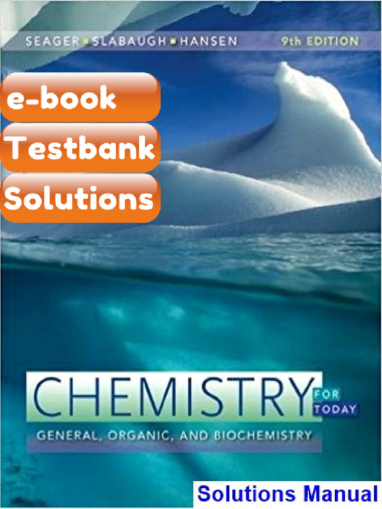 eBook & Testbank Chemistry for Today General Organic and Biochemistry ...