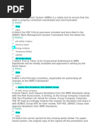 WMS Assessment Q&A for ADNOC Exam | PDF | Occupational Safety And ...