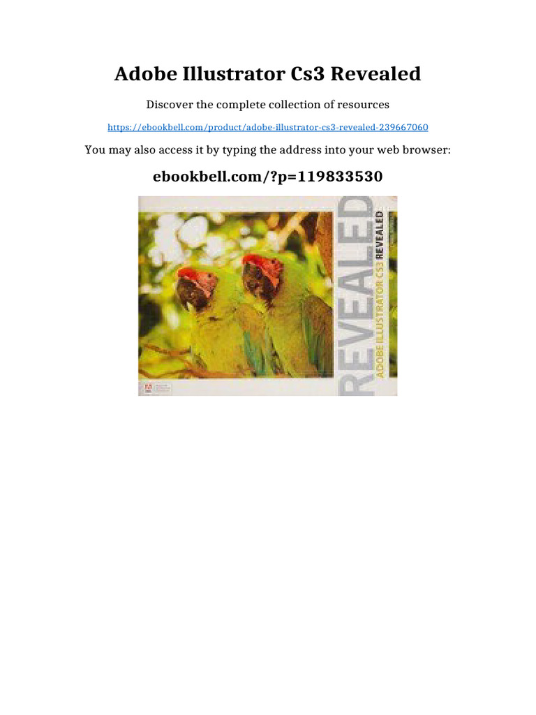 Adobe Illustrator CS3 Revealed Full Chapters Included | PDF ...